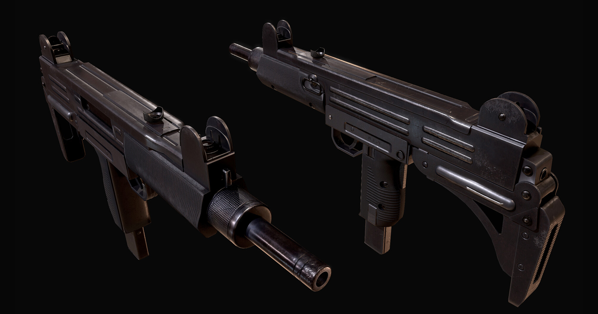 Submachine Gun 9mm | 3D Weapons | Unity Asset Store