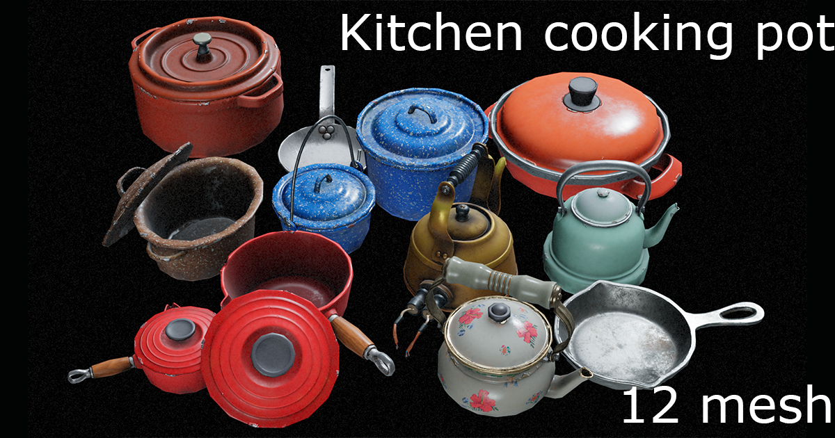 Kitchen Cooking Pot | 3D Interior | Unity Asset Store