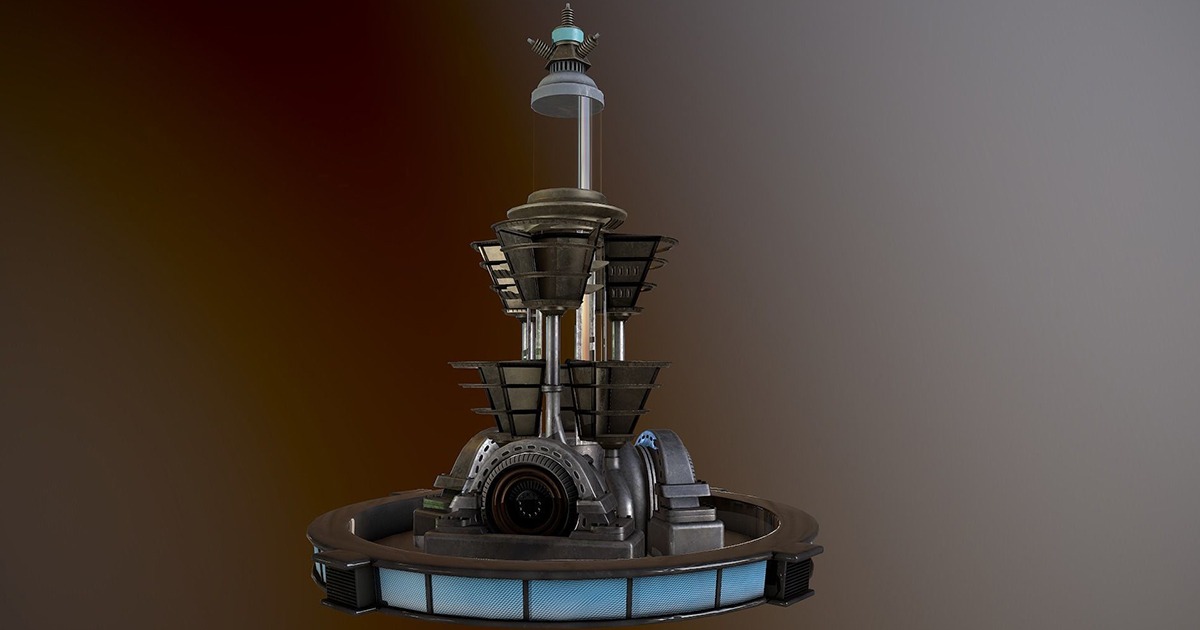 Steampunk Water Fountain – Vintage Mechanical Decor | 3D Props | Unity ...