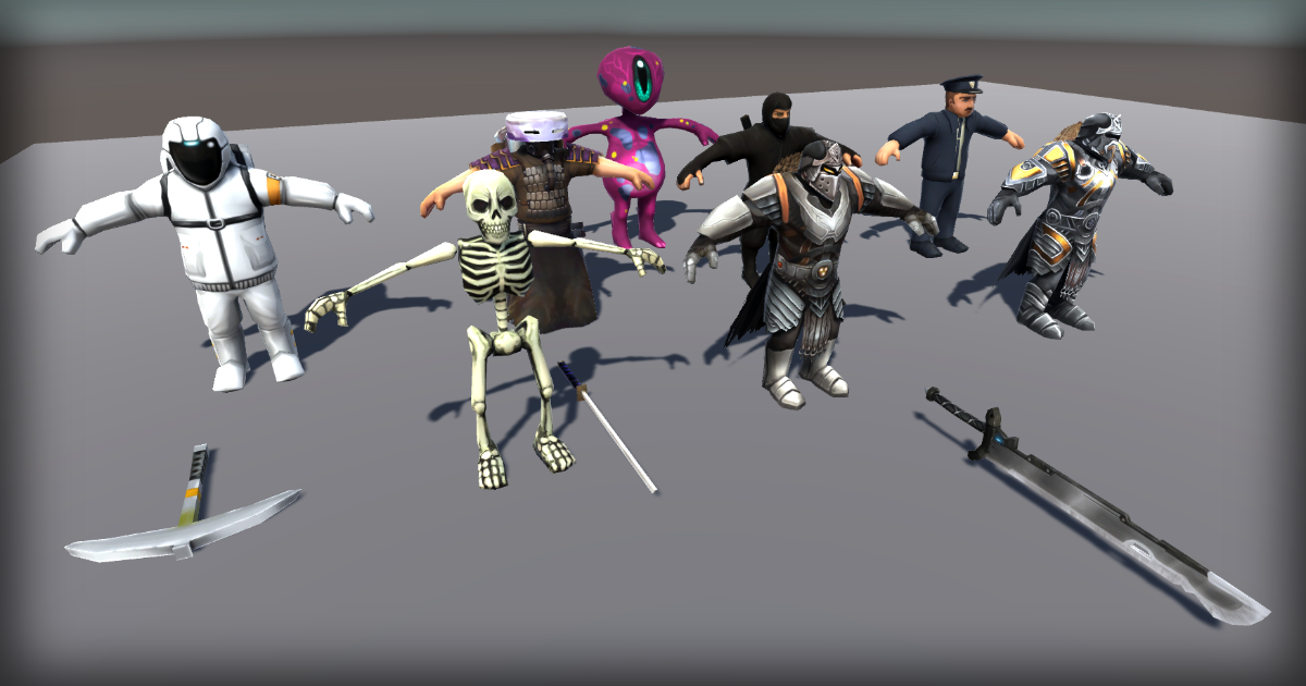 Low Poly Characters Pack Vol1 | 3D Characters | Unity Asset Store