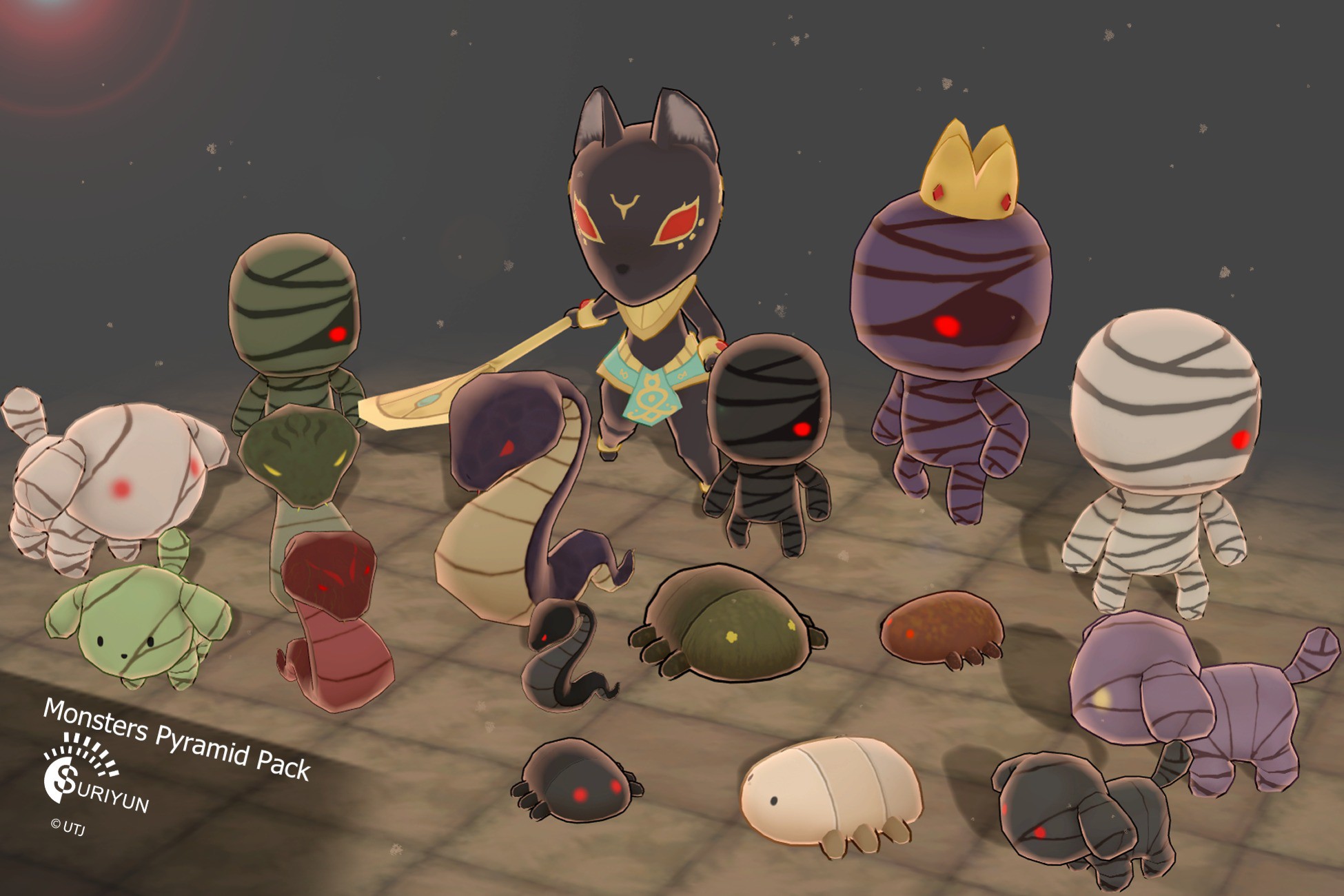 Monsters Pyramid Pack | 3D Creatures | Unity Asset Store