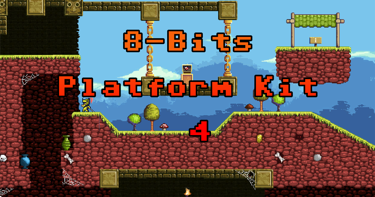 8-Bits Platform Kit 4 | 2D Environments | Unity Asset Store