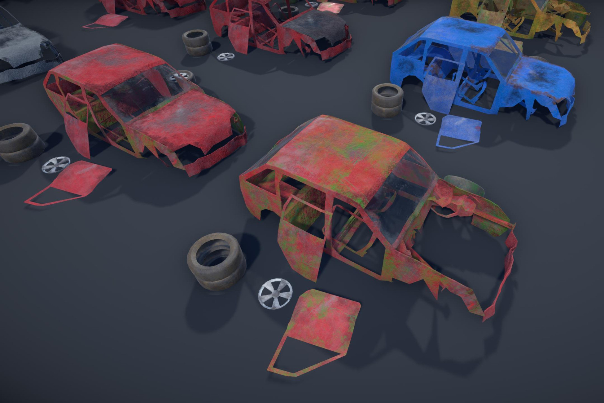 Abandoned Rusty Car's(Extended) | 3D Vehicles | Unity Asset Store