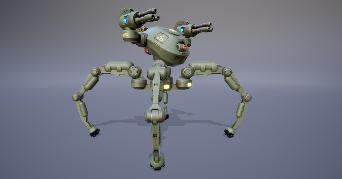 SCI FI: QUADROID | 3D Robots | Unity Asset Store