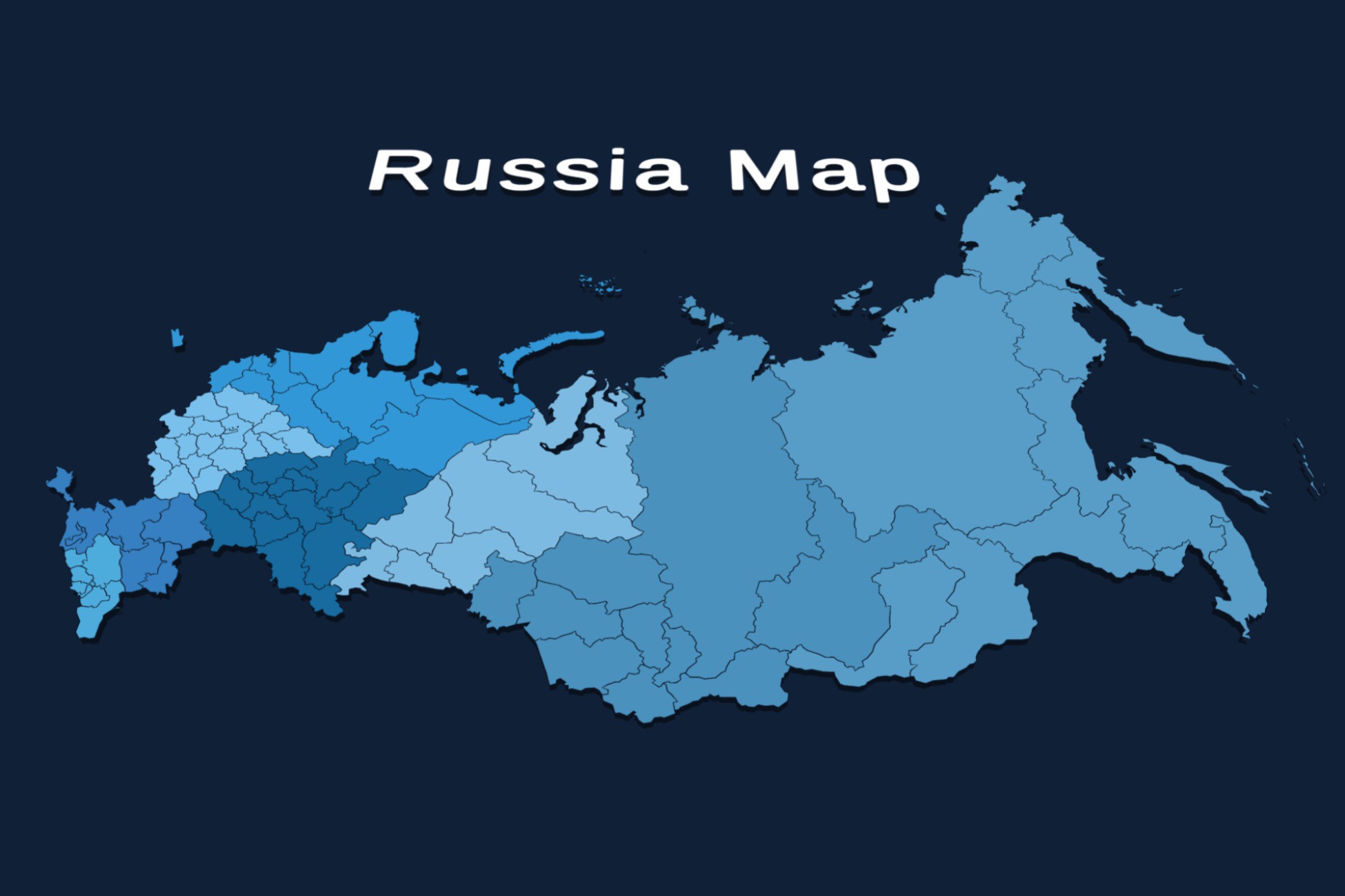 Vector Russia map | Utilities Tools | Unity Asset Store