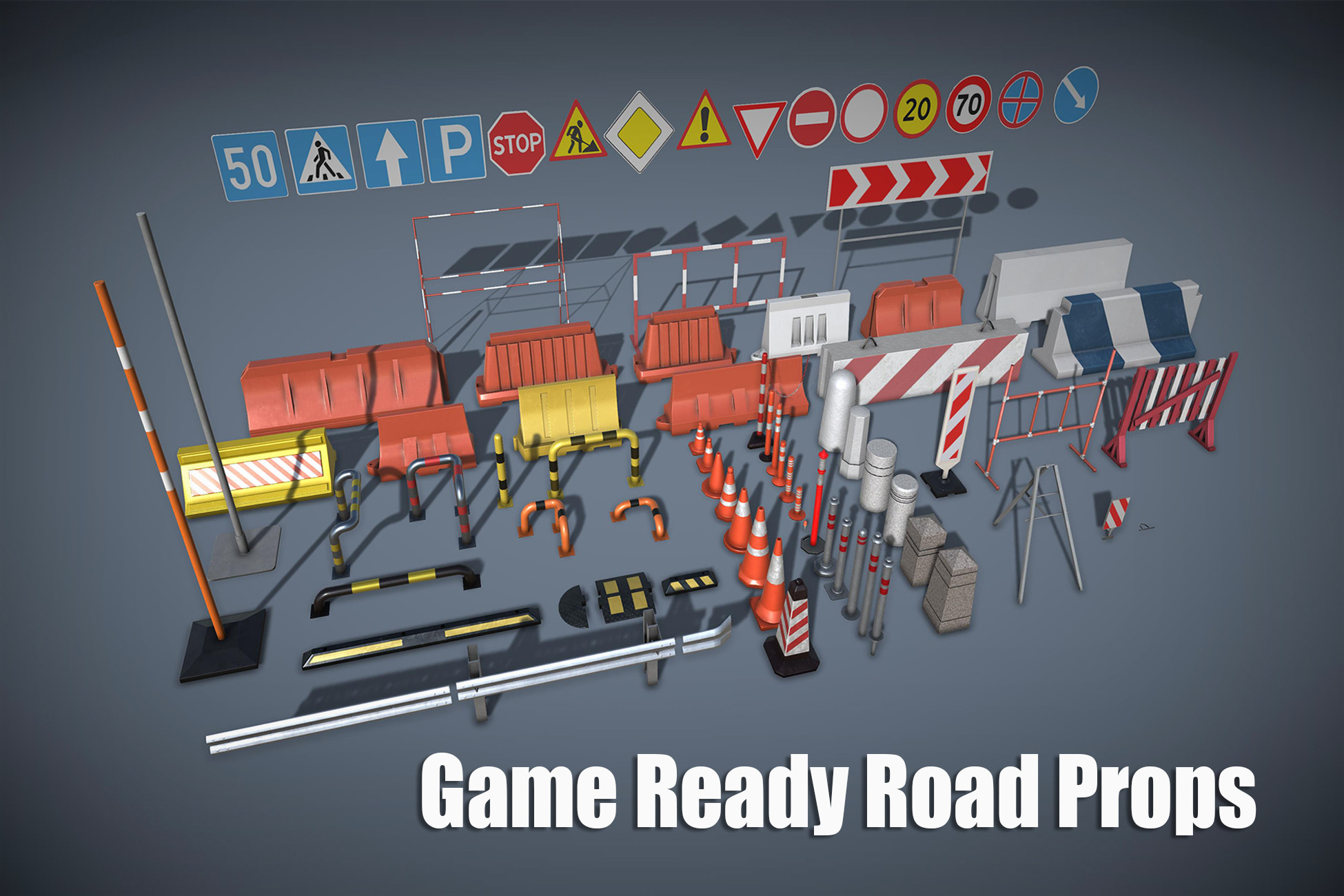 Game Ready Road Props | 3D Urban | Unity Asset Store