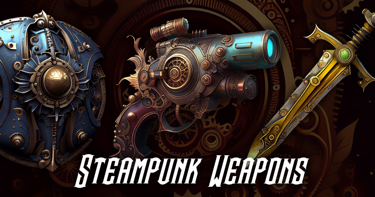 Steampunk Weapons | 2D Icons | Unity Asset Store