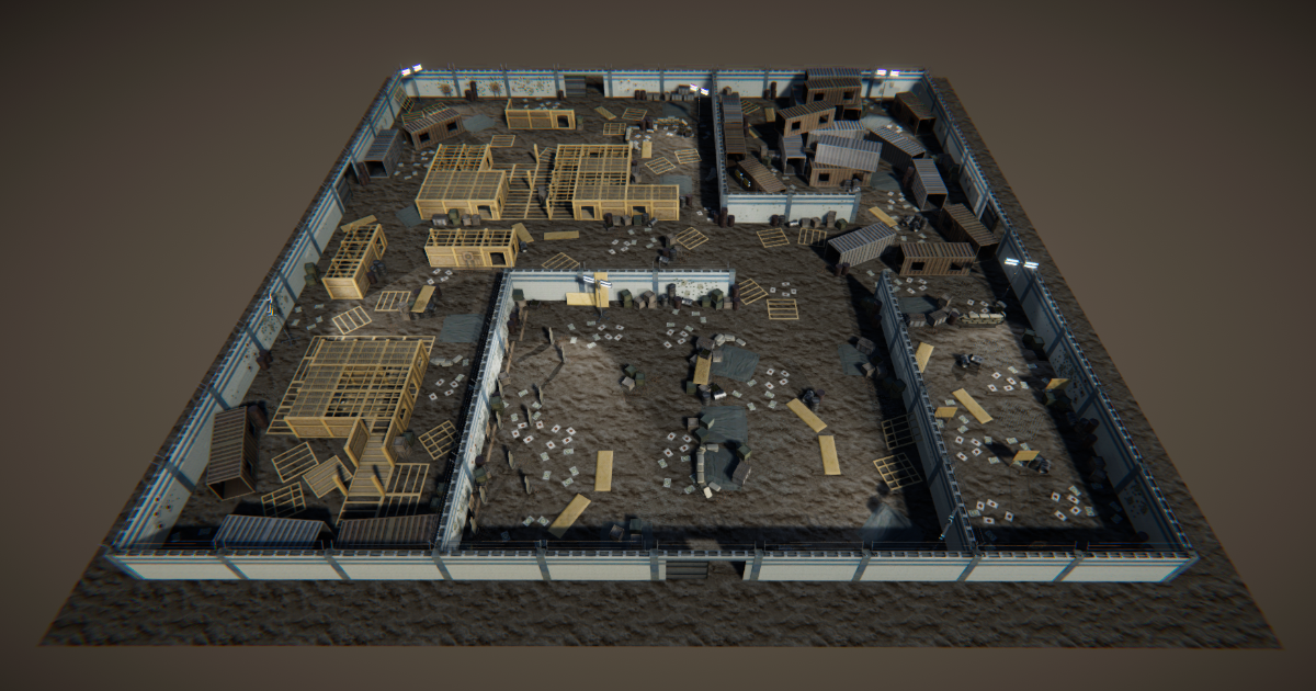 Realistic Modern Military Training Complex Asset Package | 3D ...