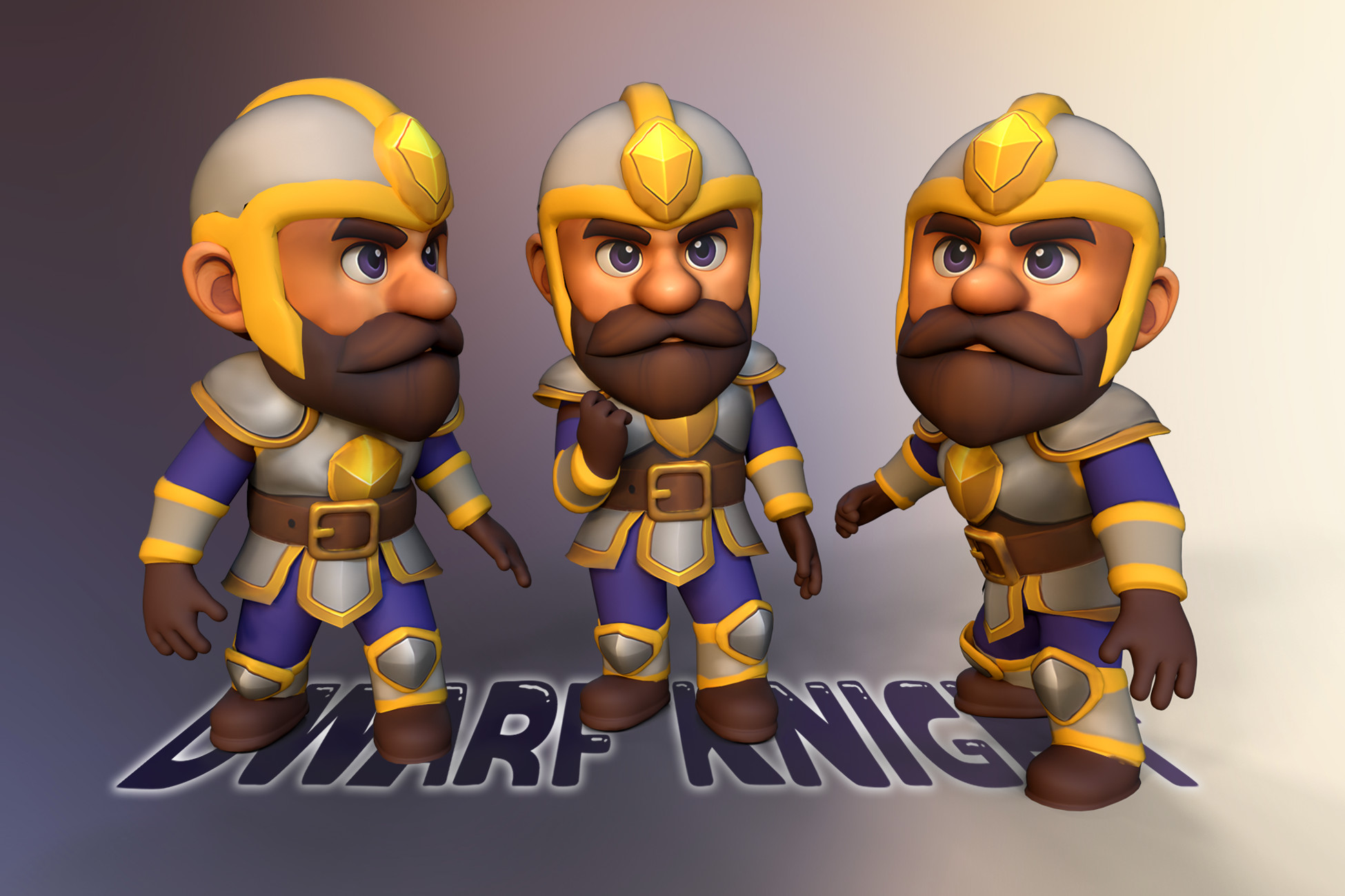 Dwarf Knight Animated Character | Characters | Unity Asset Store