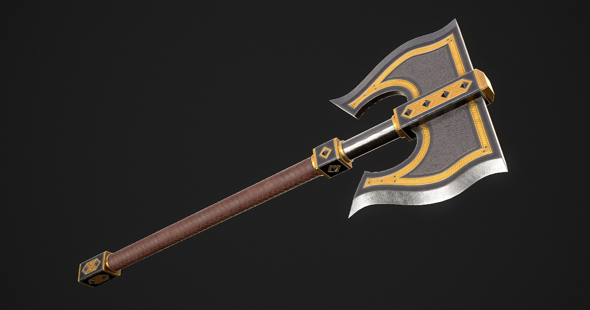 Fantasy Axe 1D | 3D Weapons | Unity Asset Store
