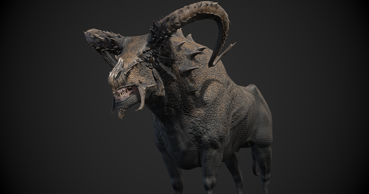 Fantasy Bull | 3D Creatures | Unity Asset Store