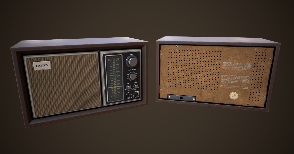 Classic radio | 3D Electronics | Unity Asset Store