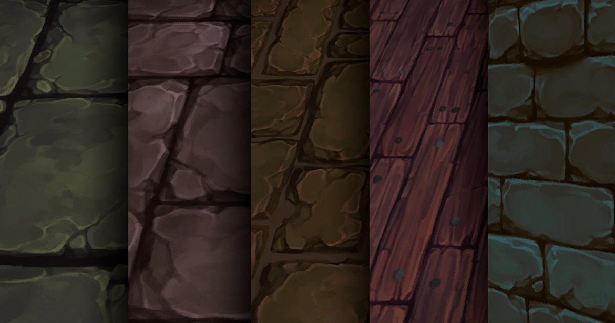 Stone Timber Texture Pack 08 Hand Painted | 2D Stone | Unity Asset Store