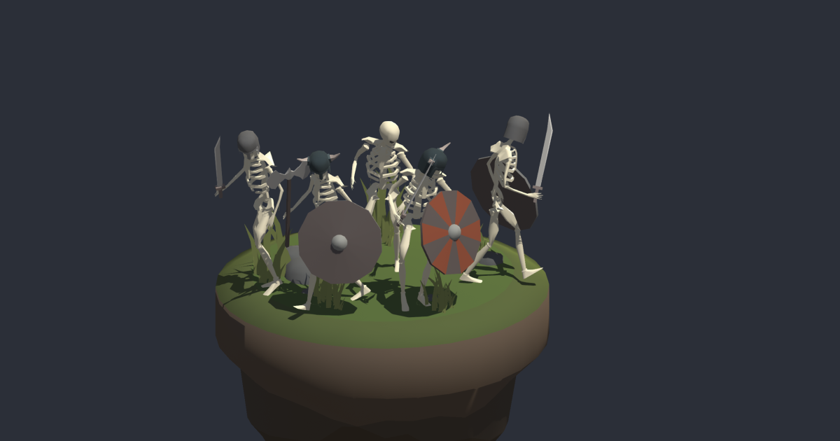 Medieval Fantasy - Skeleton Warriors | 3D Creatures | Unity Asset Store