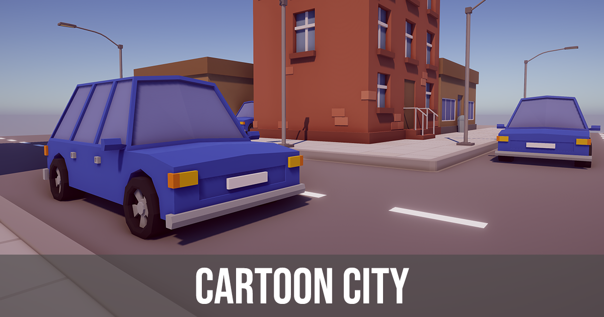 Cartoon Low Poly City Pack Lite | 3D Urban | Unity Asset Store