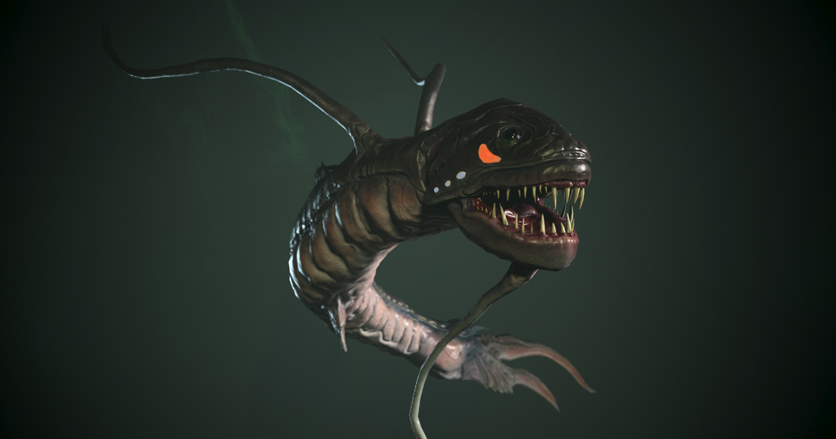 Fish Monster - Dragon Fish | 3D Creatures | Unity Asset Store