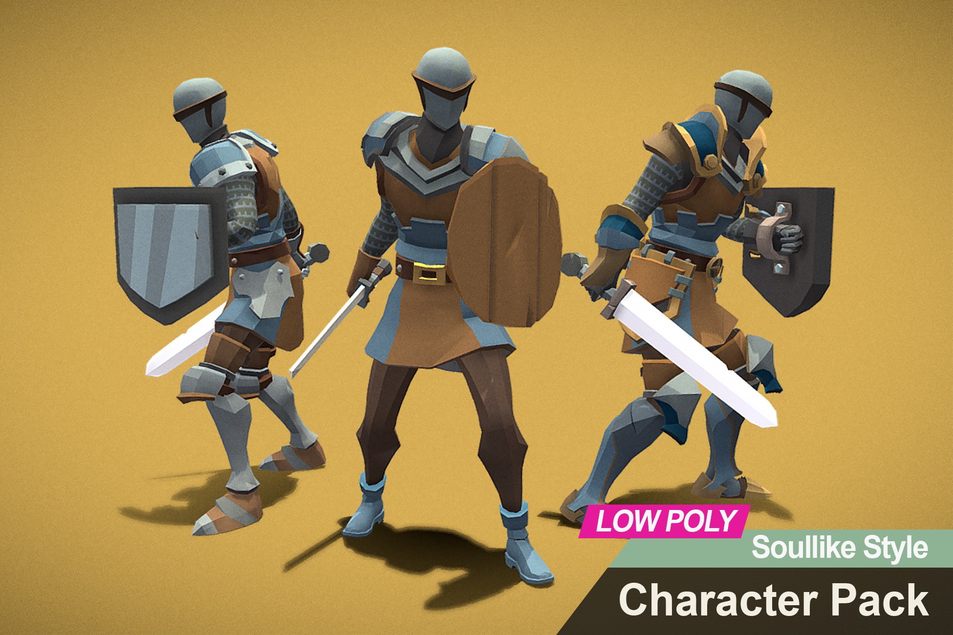 [Soullike Style] Swordman Character Pack | Characters | Unity Asset Store