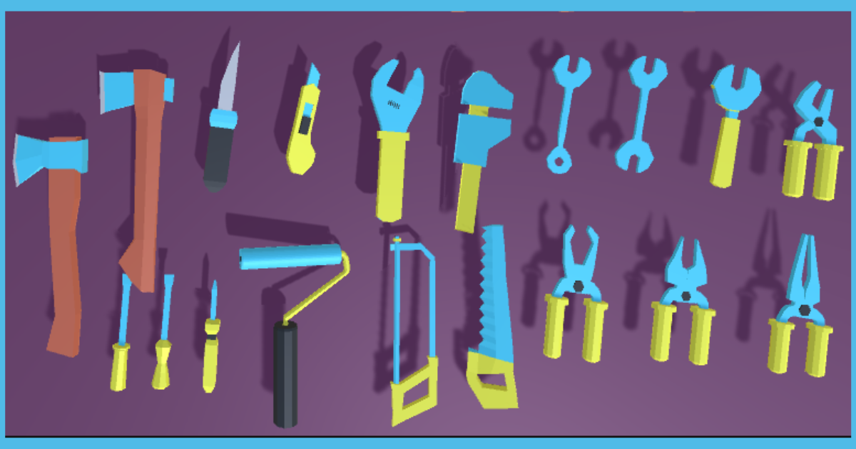 Tools Pack 3D Hyper-Casual Asset | 3D Props | Unity Asset Store