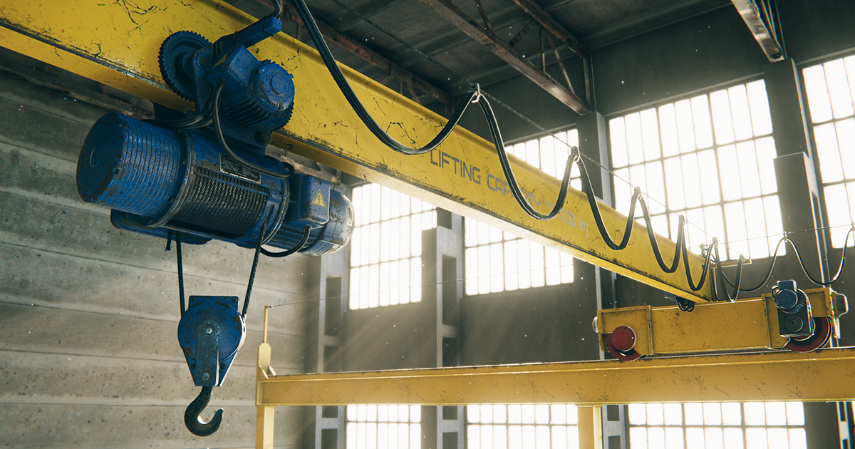 HQ Overhead Crane (Interactive) | 3D Industrial | Unity Asset Store