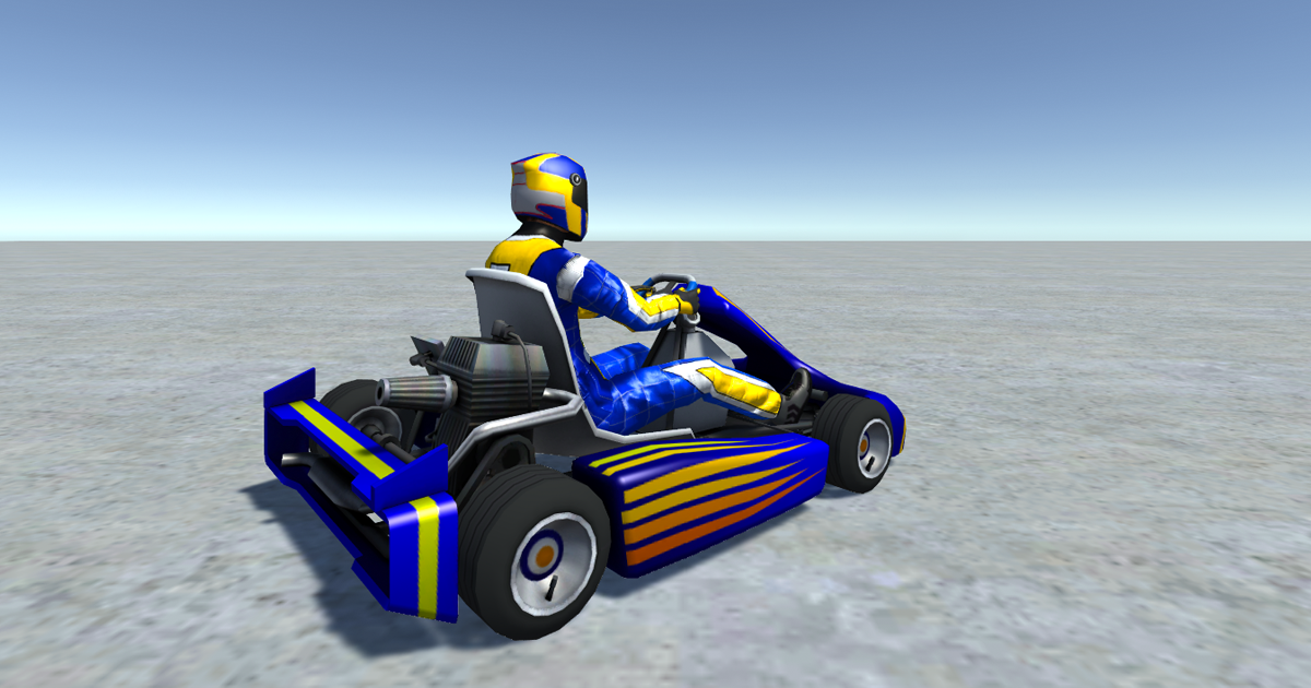 Low Poly Kart With Player 6 | 3D Land | Unity Asset Store