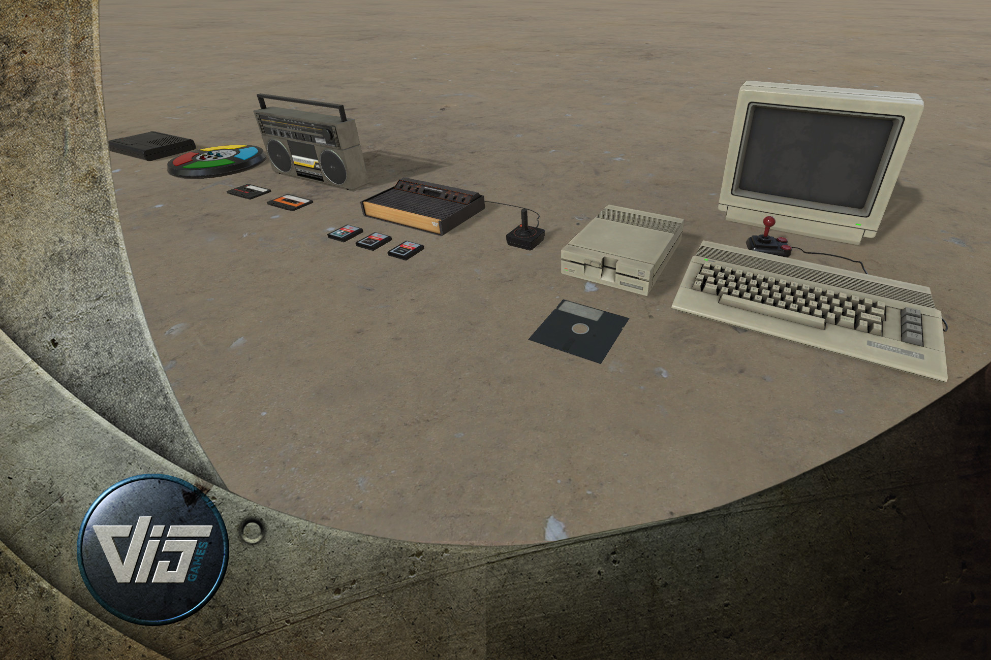 Retro Entertainment Electronics HQ | 3D Electronics | Unity Asset Store
