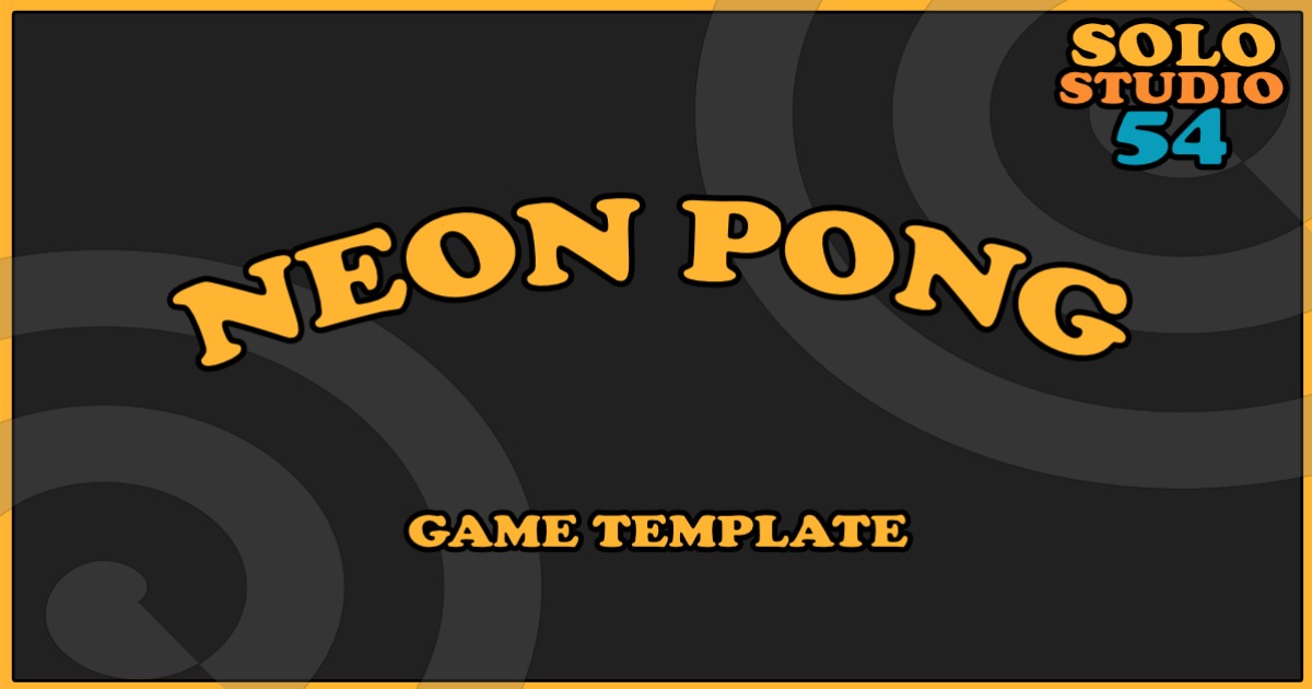 Neon Pong – Retro 2D Paddle Game Template for Unity | Systems | Unity ...