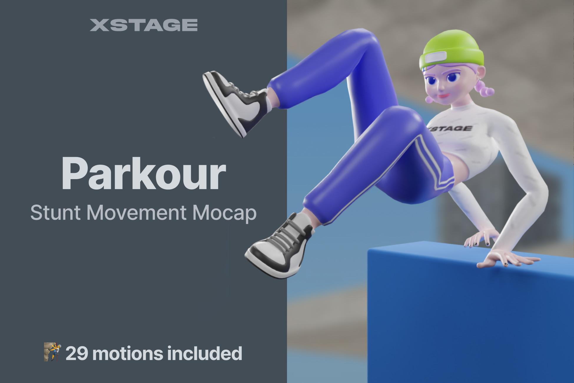 Parkour | Stunt Movement Mocap Pack | 3D Animations | Unity Asset Store