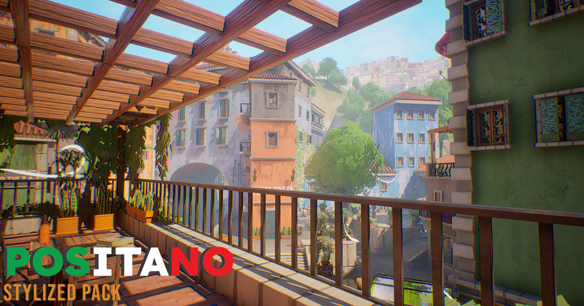 Positano Stylized Modular City Pack | 3D 环境 | Unity Asset Store