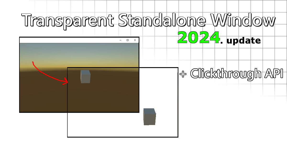 Transparent Standalone Window + Clickthrough API | Utilities Tools | Unity Asset Store