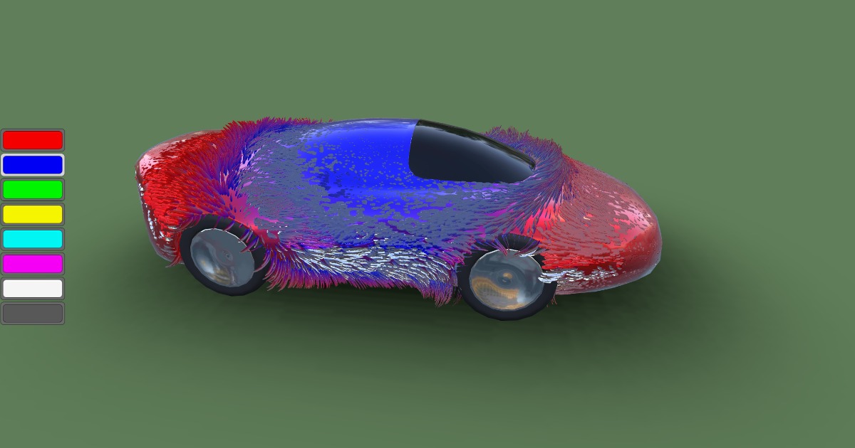 Car Color Transition Effect -- Scales | VFX | Unity Asset Store