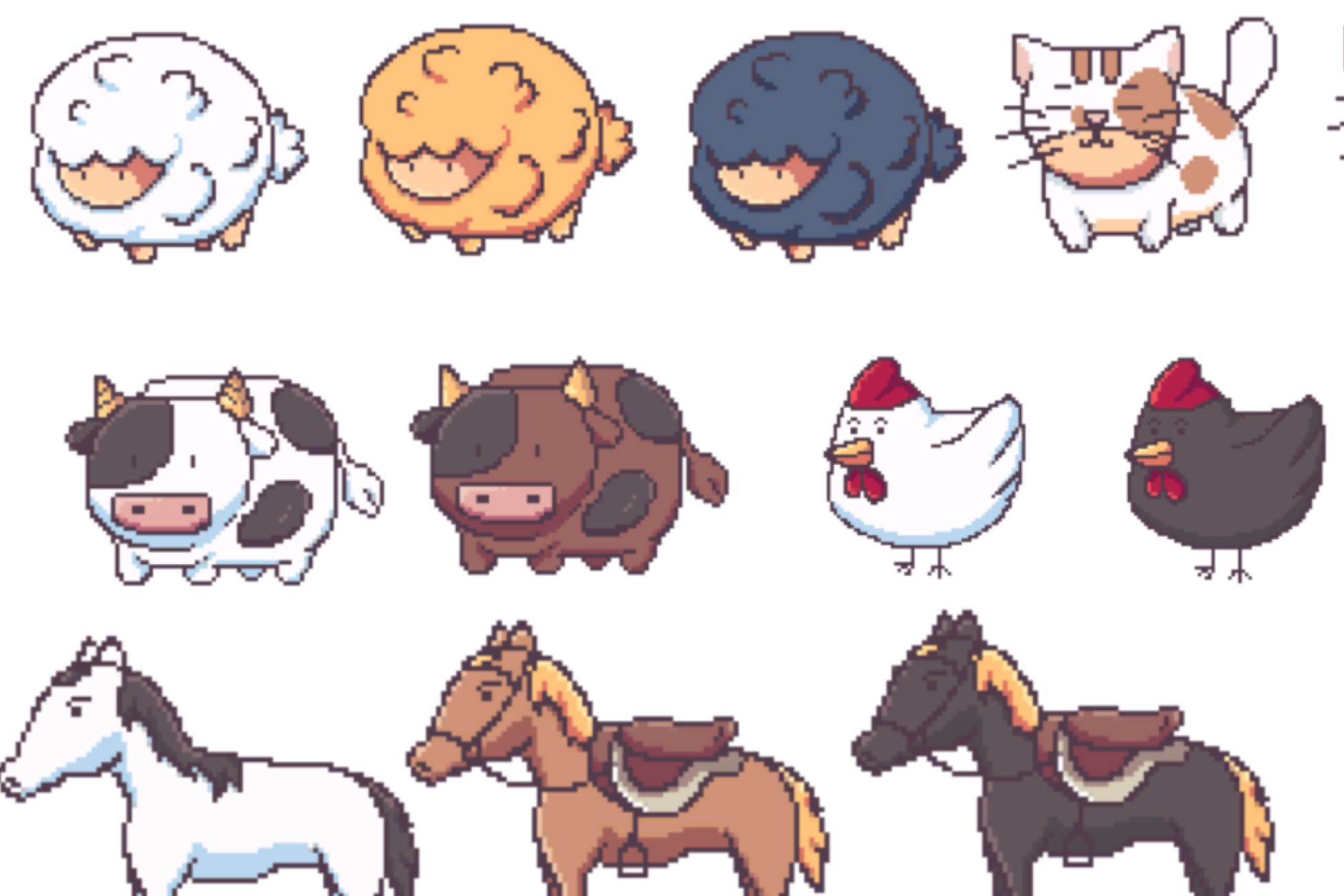 Farm Animals with Animation Idle | 2D Characters | Unity Asset Store