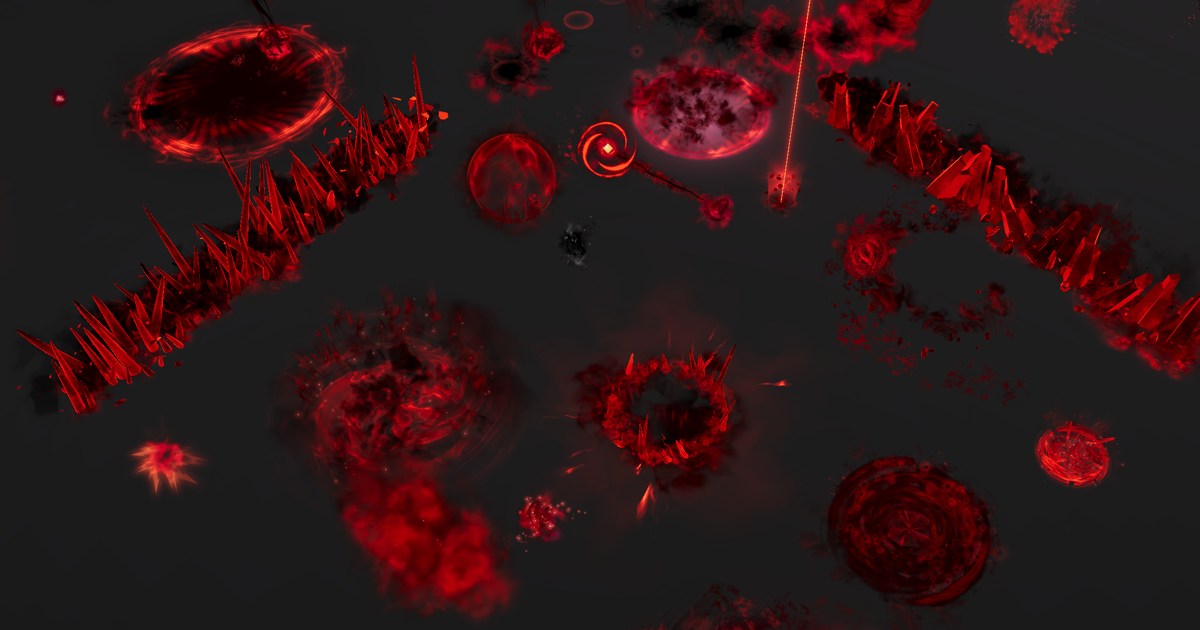 Stylized Blood RPG Spell Pack (53 VFX) | Spells | Unity Asset Store