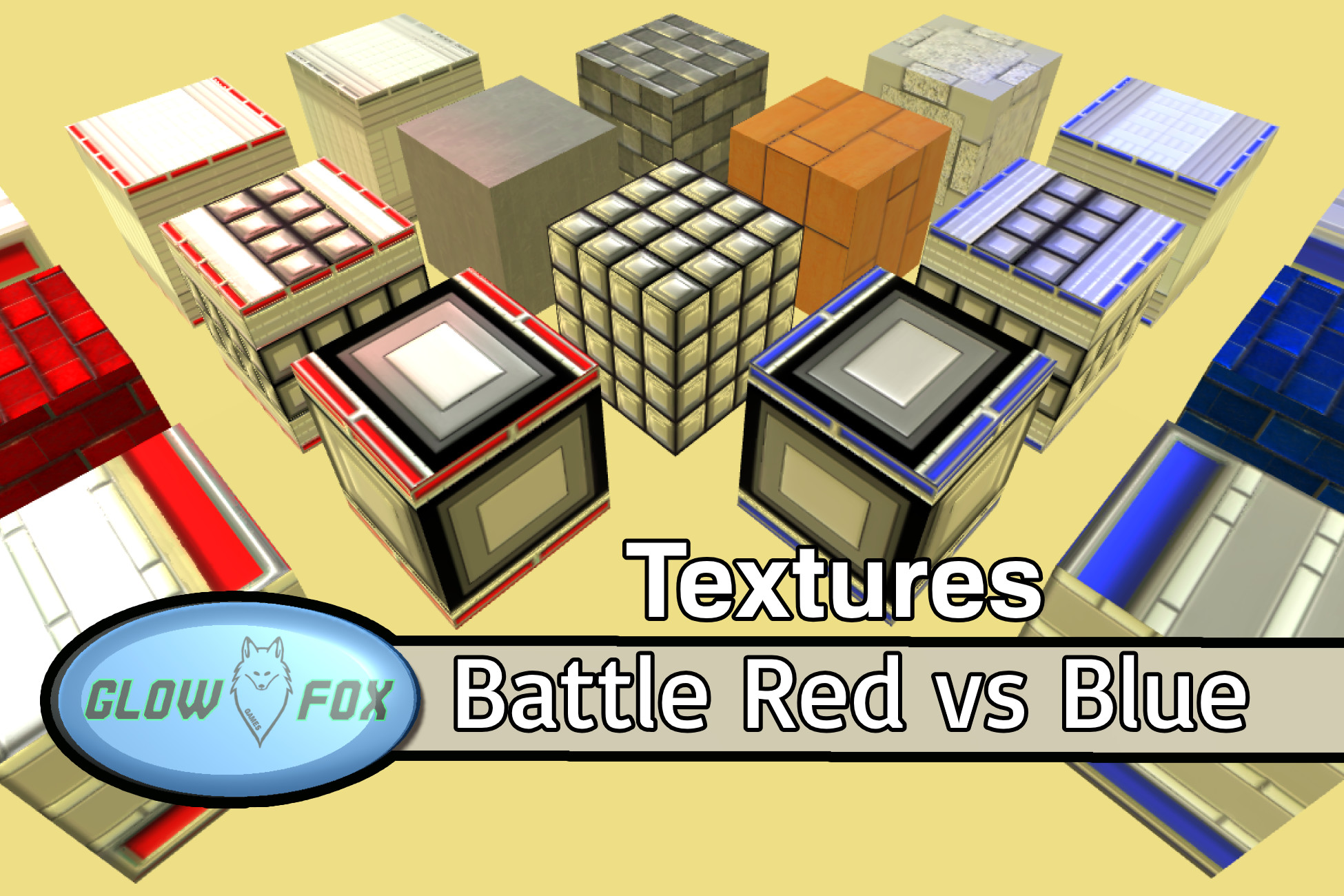 Textures Battle Arena Red vs Blue | 2D Textures & Materials | Unity ...