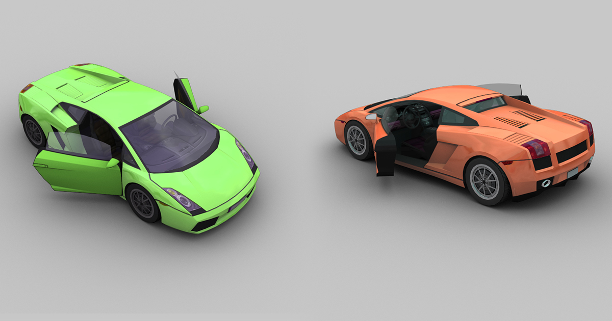 Car with Interior 16 | 3D Land | Unity Asset Store