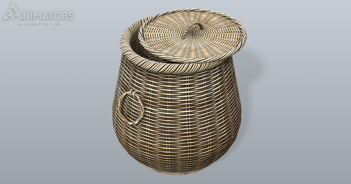 Low Poly Basket 01 | 3D Food | Unity Asset Store