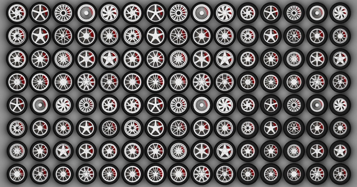 Car Wheels - BIG Low Poly pack (Mobile Ready) | 3D Vehicles | Unity ...