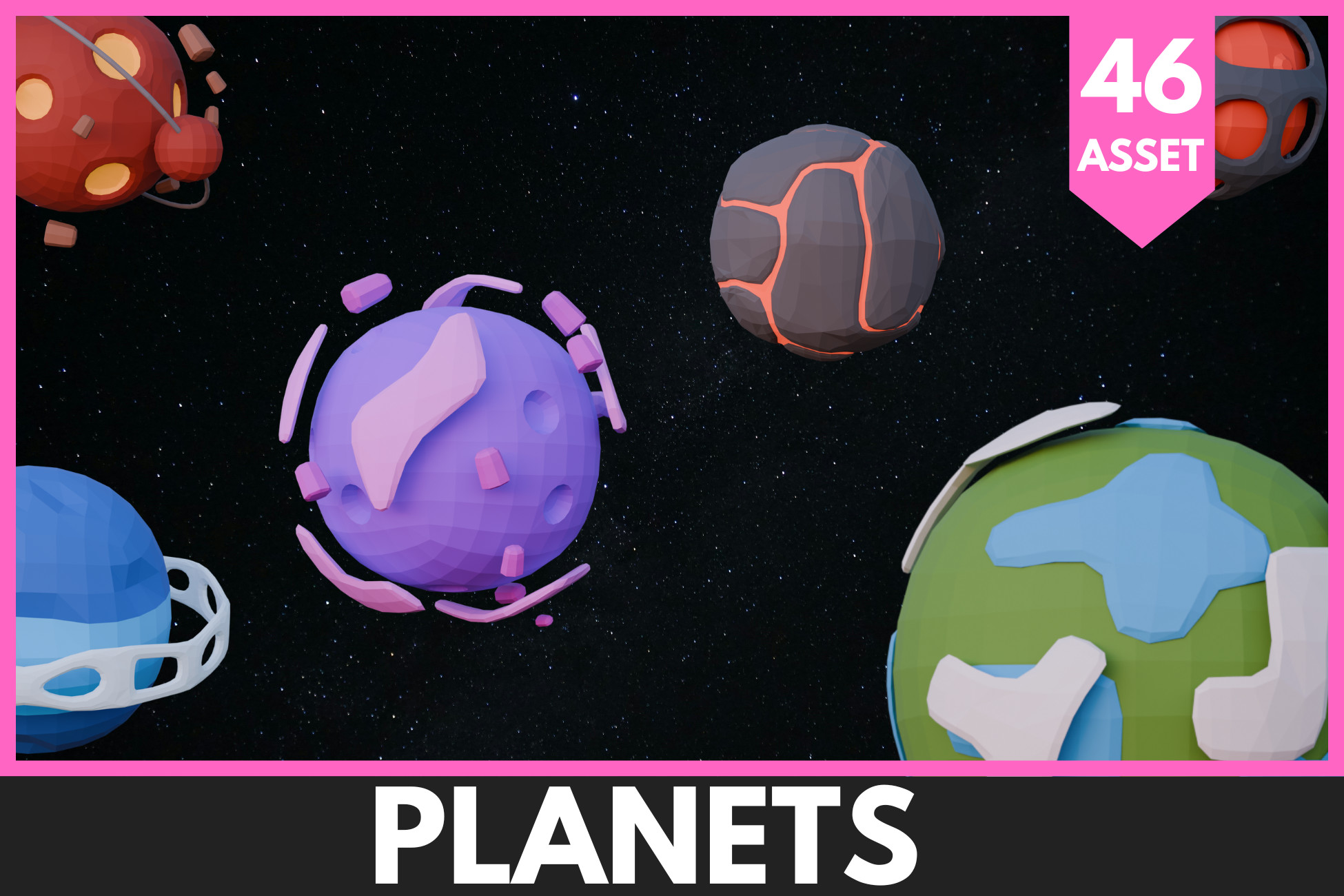 Low Poly Planets by Ake | 3D Sci-Fi | Unity Asset Store