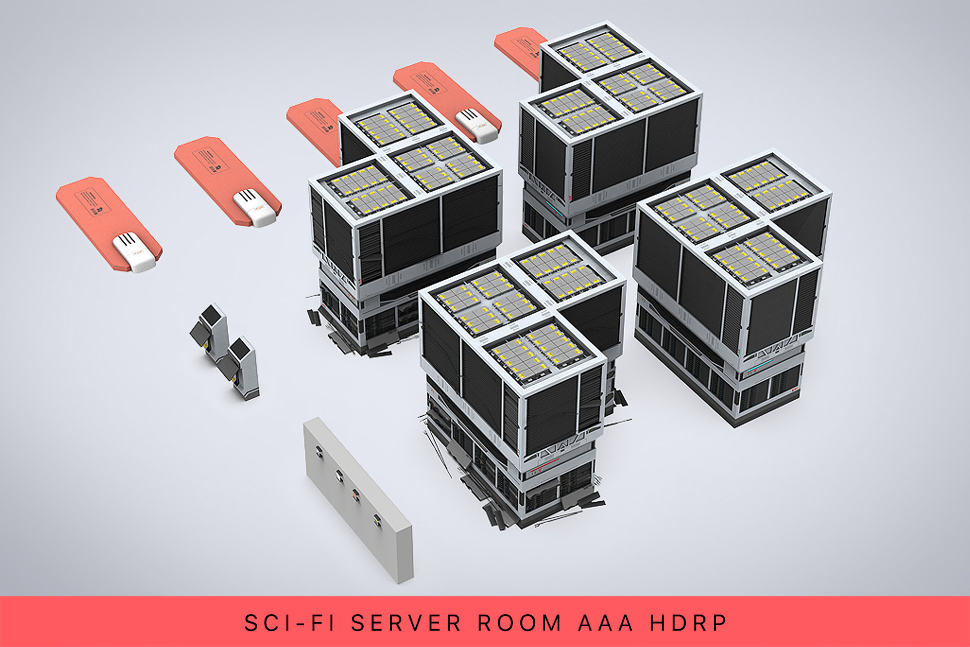 Sci-Fi Server Room AAA HDRP | 3D Sci-Fi | Unity Asset Store