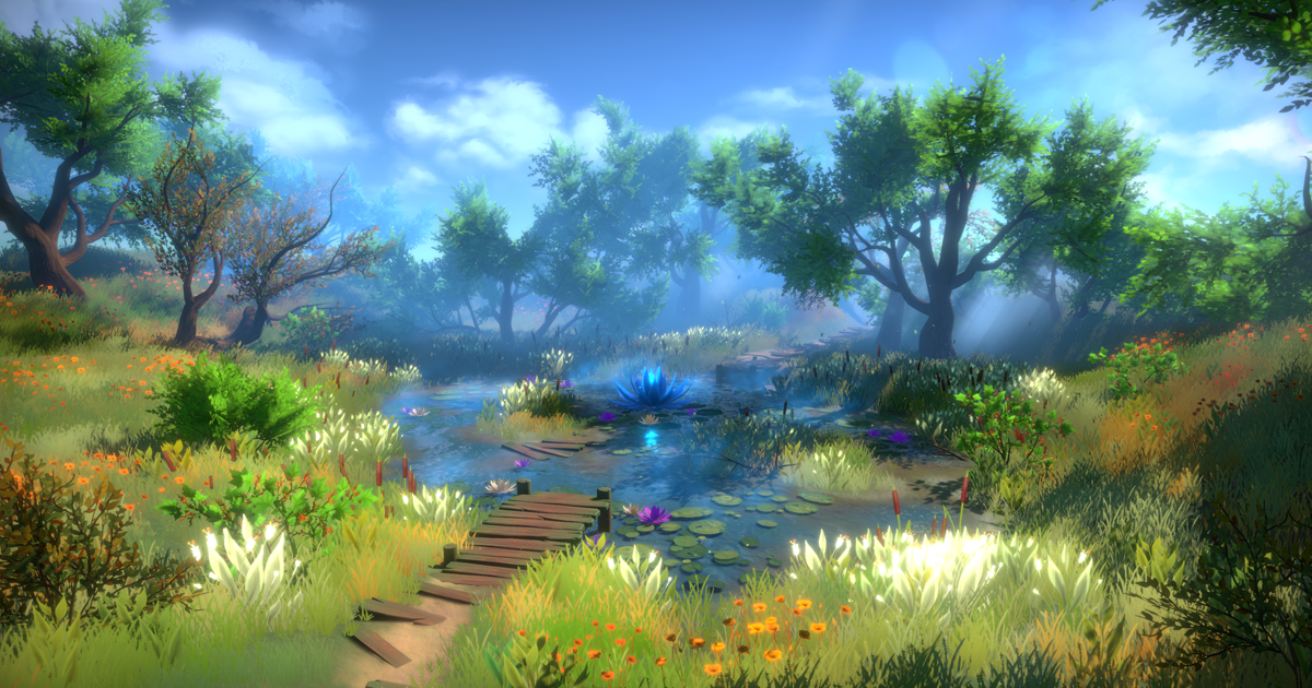 Fantasy Environment - Summer Pond | 3D Environments | Unity Asset Store