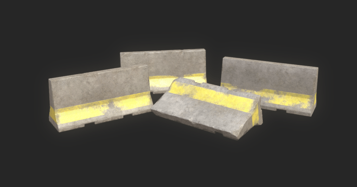 Concrete Barriers | 3D 外观 | Unity Asset Store