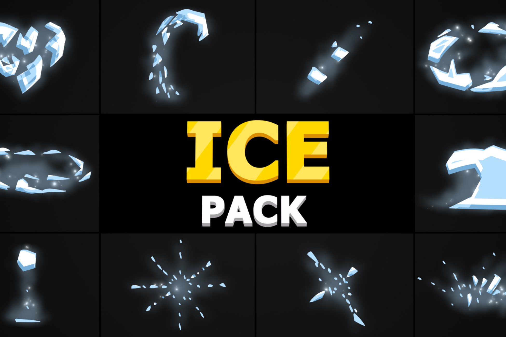 Cartoon Ice Pack | 2D Textures & Materials | Unity Asset Store