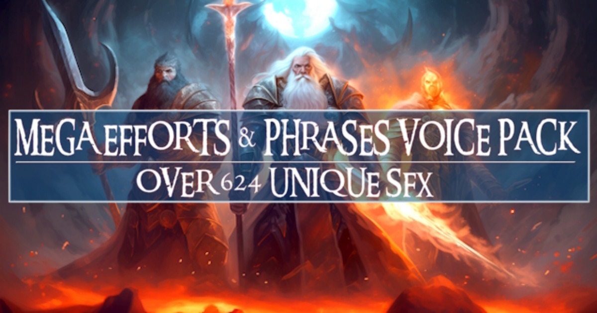 MEGA VOICE PACK | 624 SFX | 5 Unique Voices | Voices Sound FX | Unity ...