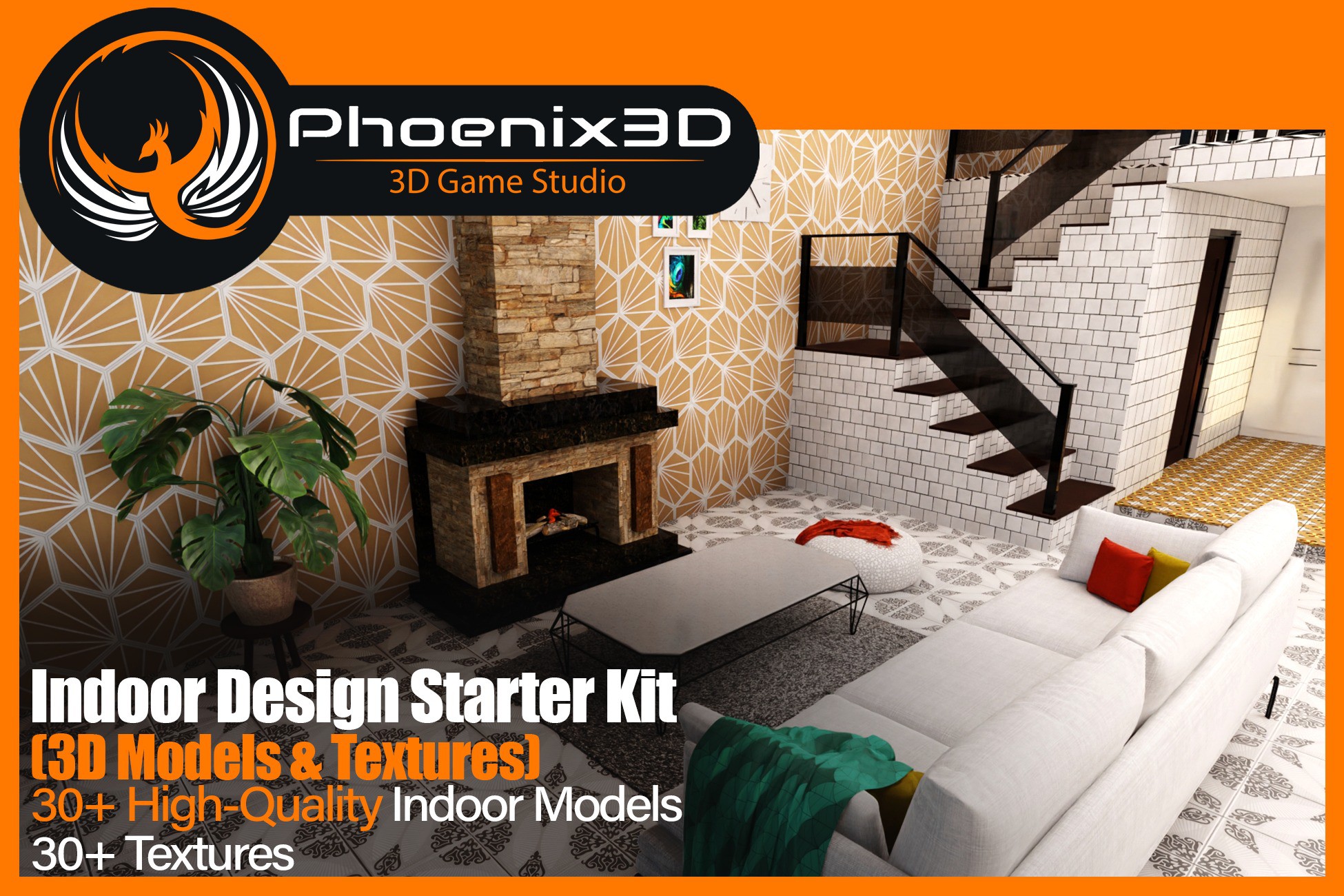 P3D: Indoor Design Starter Kit (3D Models Furniture) | 3D Props | Unity Asset Store