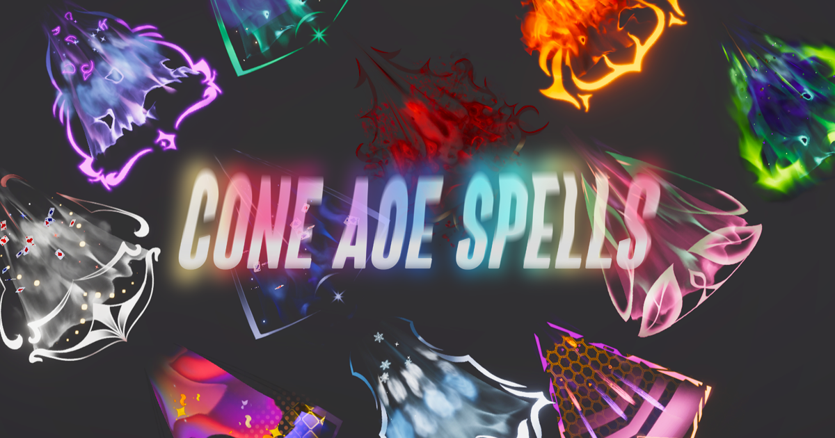 Cone Spells - 25 Fantasy Magic Attacks | Spells | Unity Asset Store