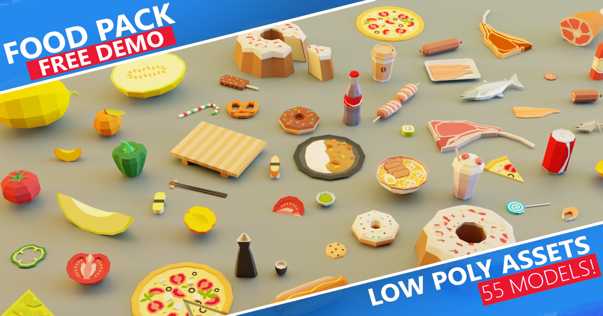 Food Pack | Free Demo | 3D Food | Unity Asset Store