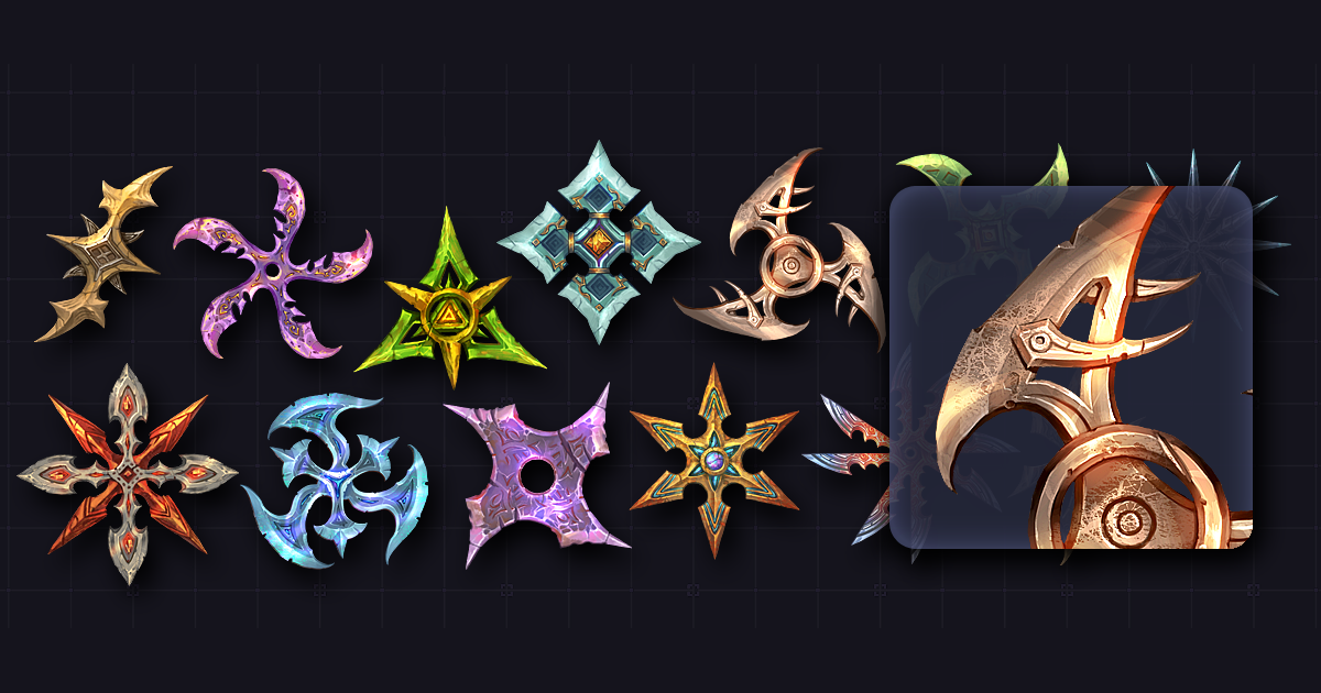 Shurikens (Blades Collection) | 2D Textures & Materials | Unity Asset Store