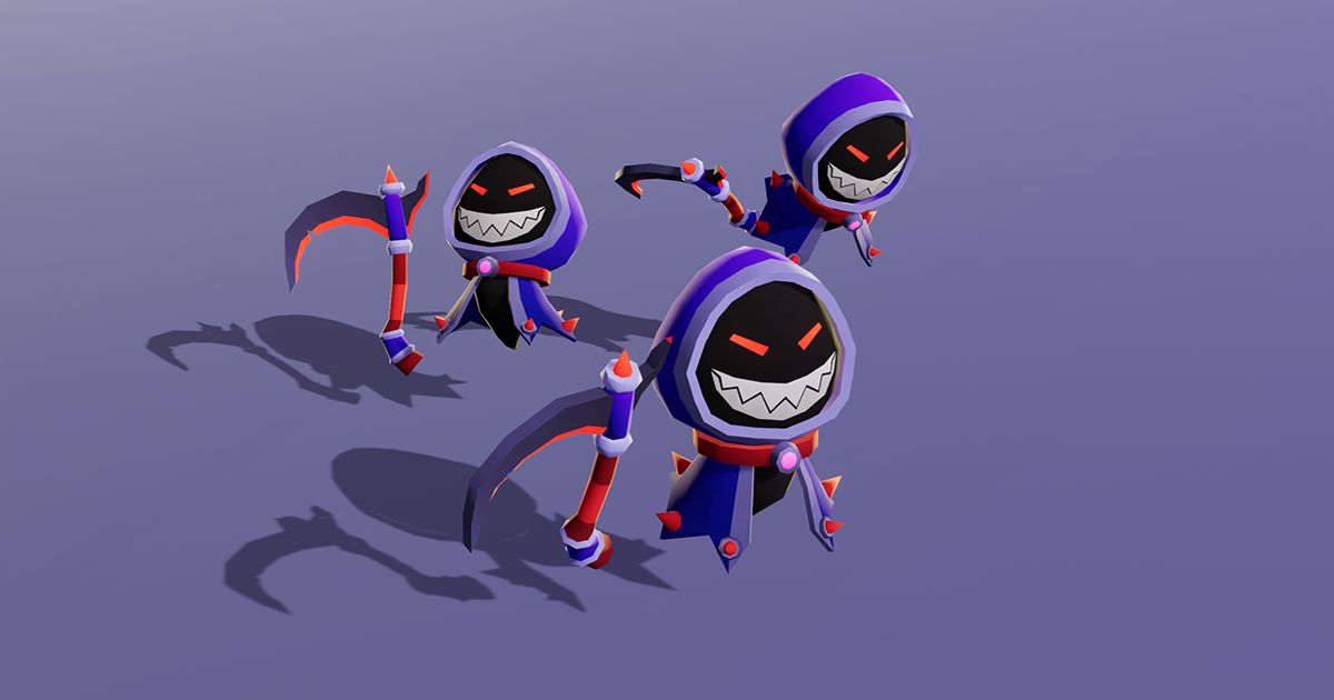 Grim Reaper Cute Series | 3D Creatures | Unity Asset Store