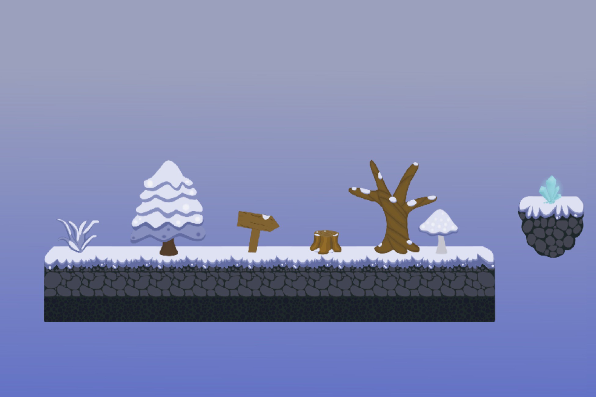 2D Platformer - Lovely Snowy | 2D 주변환경 | Unity Asset Store