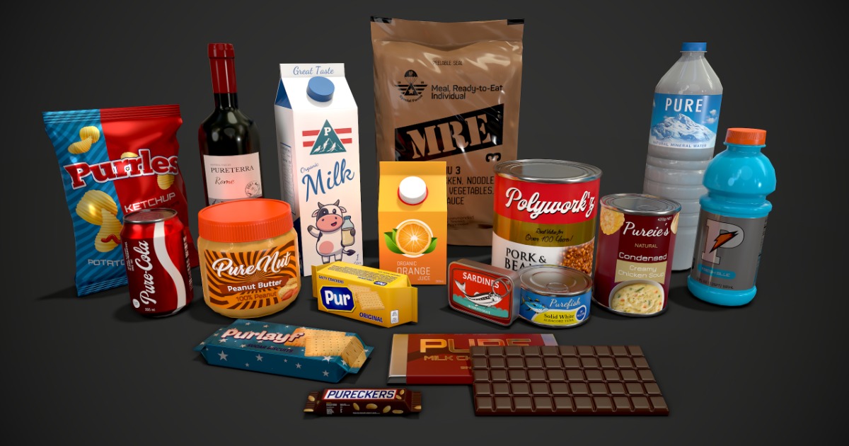 3D Survival Food Pack | 3D Food | Unity Asset Store