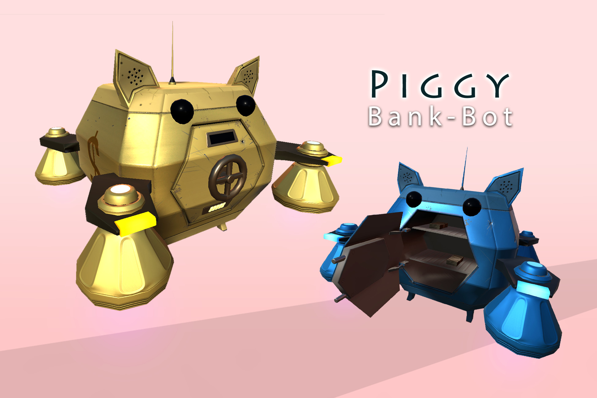 Piggy Bank-Bot | 3D Robots | Unity Asset Store
